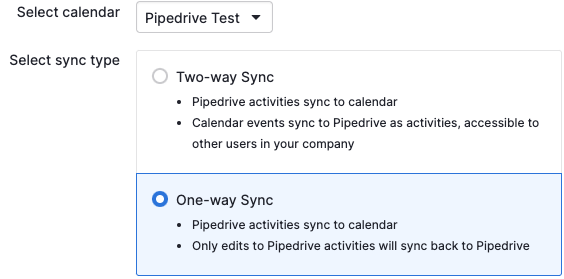 Calendar sync - Knowledge Base | Pipedrive
